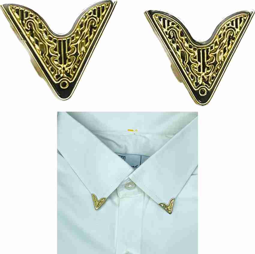 Shirt collar pin brooch store