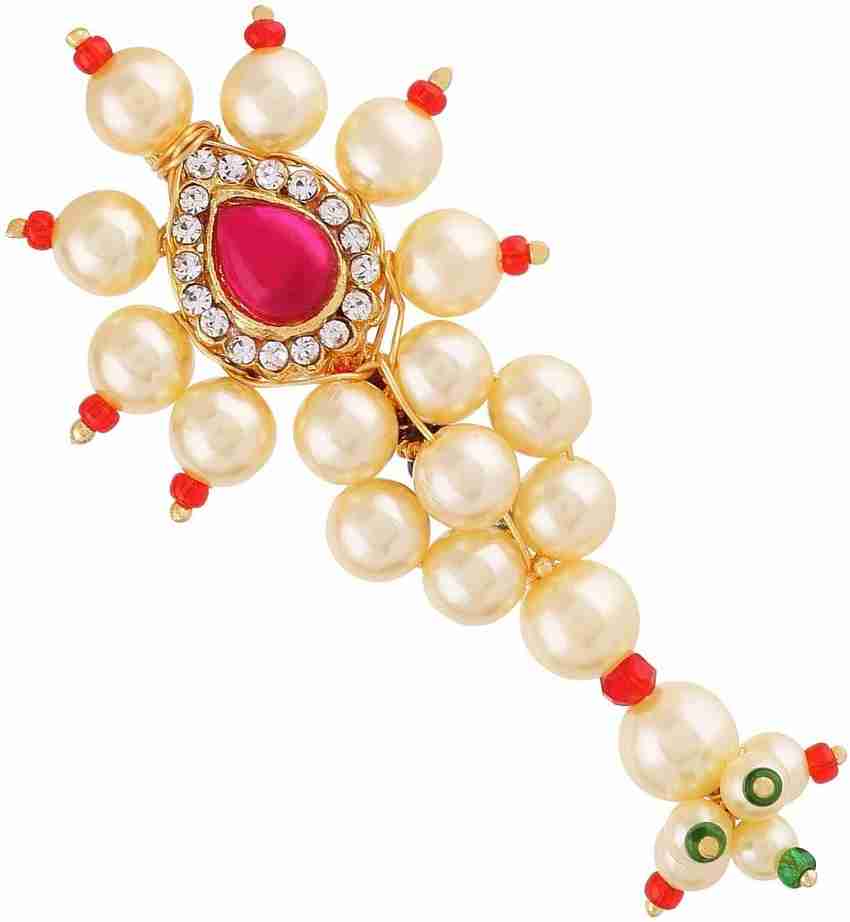 THANU S CRAFT Nath Safety Pins Maharashtrian Jewellery Traditional Banu Nath Safety Saree Pins Brooch Price in India Buy THANU S CRAFT Nath Safety Pins Maharashtrian Jewellery Traditional Banu Nath Sa...