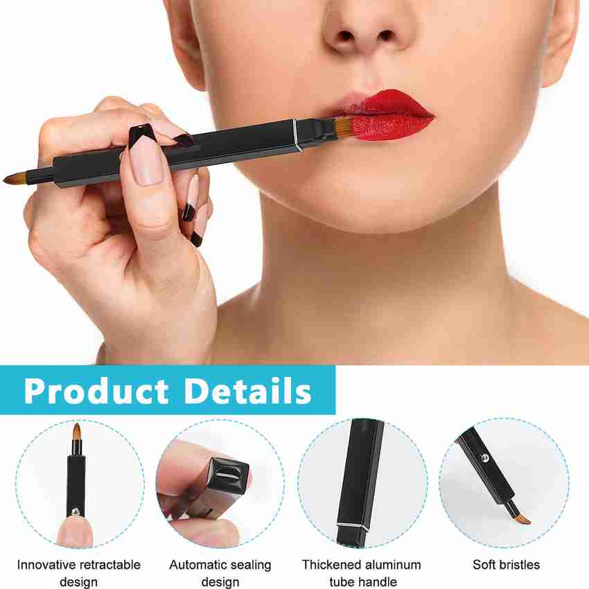HASTHIP Retractable Lipstick Brush for Women Girls 2 in 1 Double ended Lip Makeup Brush Price in India Buy HASTHIP Retractable Lipstick Brush for Women Girls 2 in 1 Double ended Lip Makeup