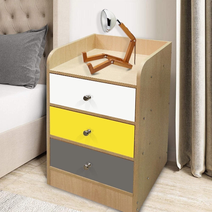 Bedside plastic drawers store