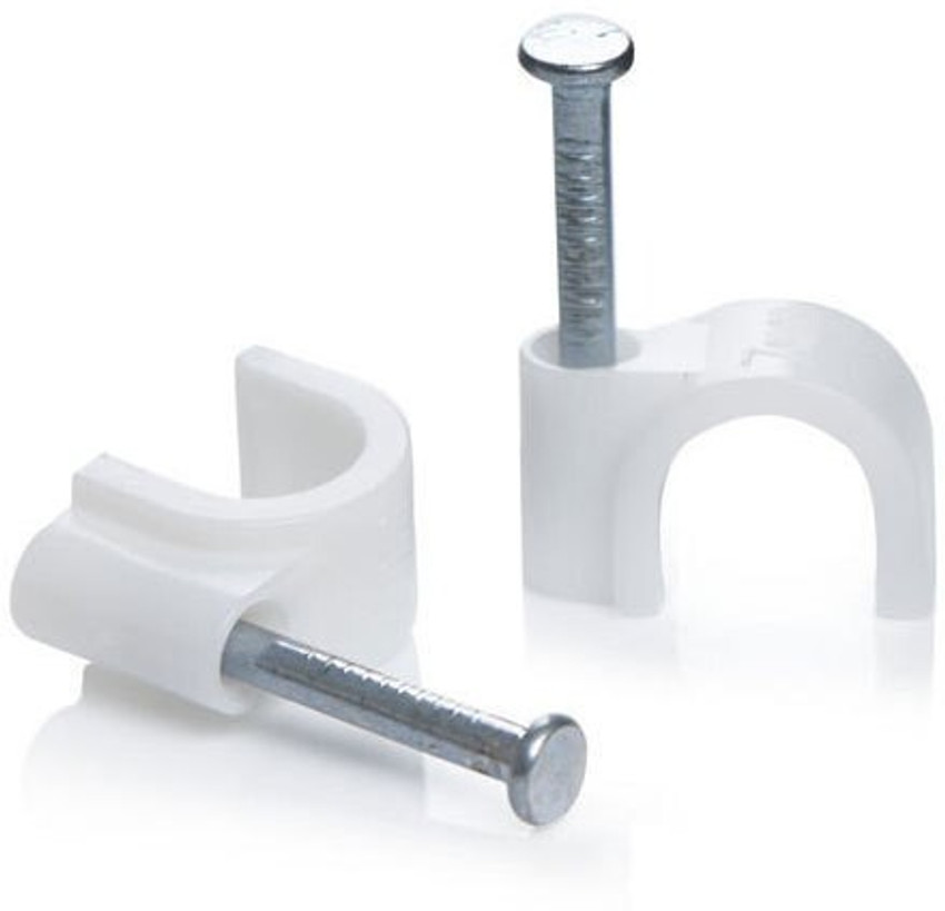 HI PLASST 20mm 200pcs Wire Fastener Circle Cable Clips with Metal Nails Plastic Hook Loop Cable Tie Price in India Buy HI PLASST 20mm 200pcs Wire Fastener Circle Cable Clips with Metal Nails Plastic