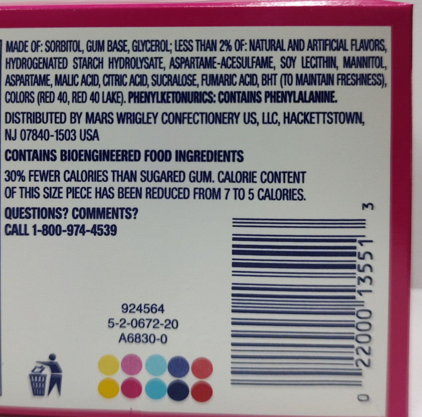 Juicy Fruit Starburst Strawberry Sugarfree Gum 10 Packs 2 Packs Juicy