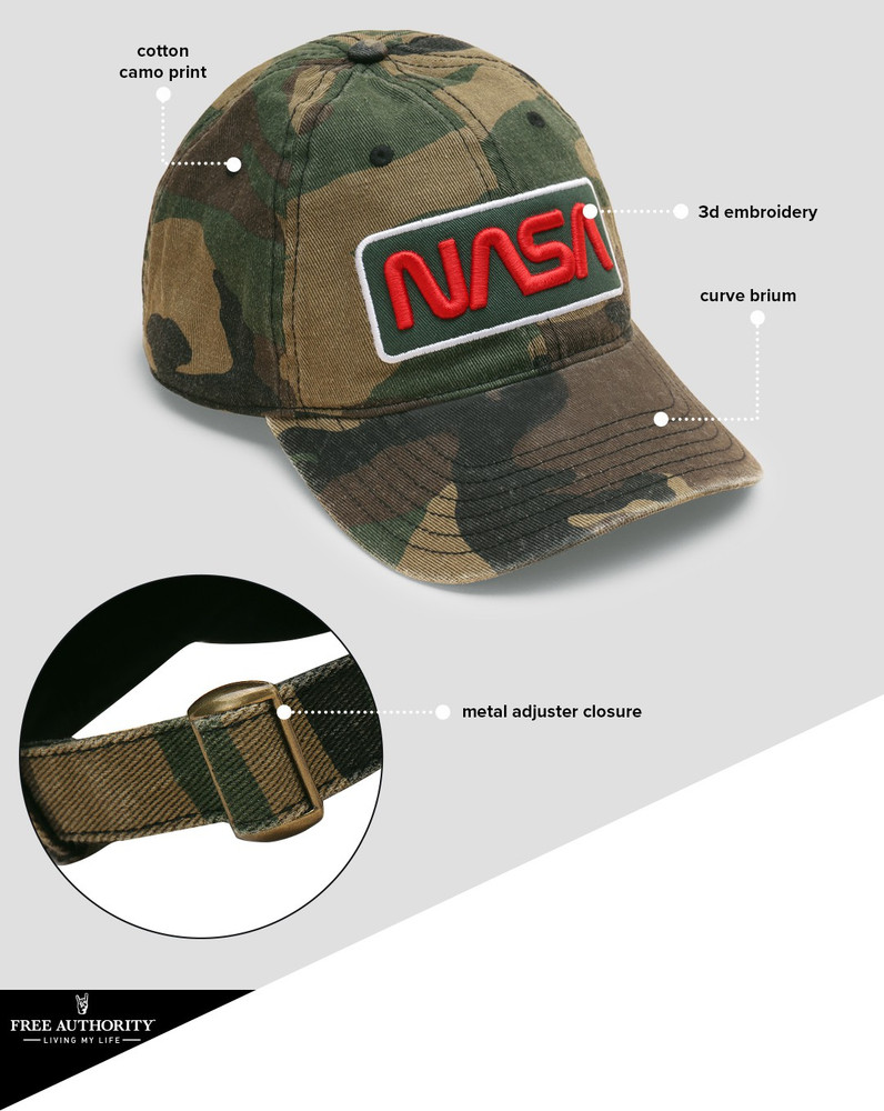 Metal Logo Nasa Hat