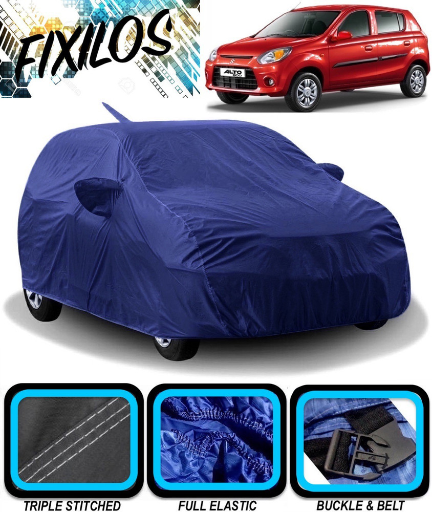 FIXILOS Car Cover For Maruti Suzuki Alto 800 With Mirror Pockets Price in India Buy FIXILOS Car Cover For Maruti Suzuki Alto 800 With Mirror Pockets online at Flipkart