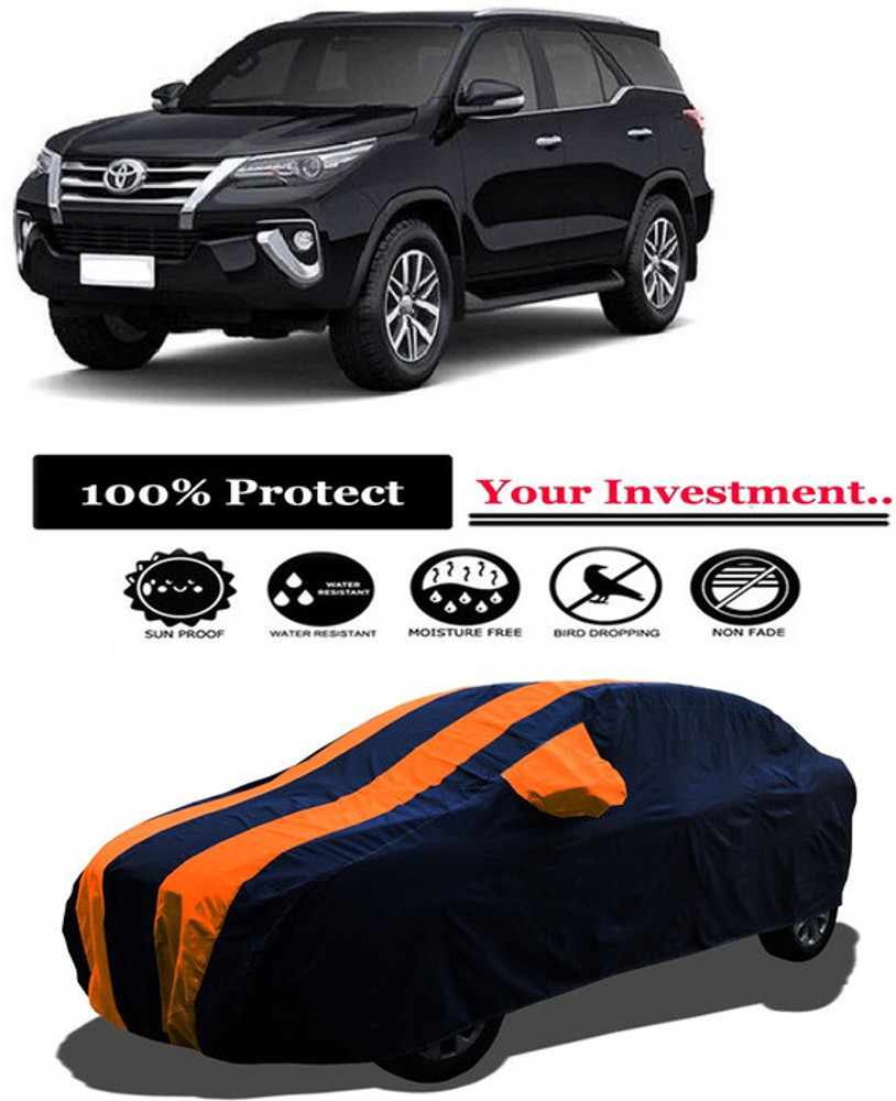 Amexride Car Cover For Toyota Fortuner 2.8 2WD AT Diesel With Mirror Pockets Price in India Buy Amexride Car Cover For Toyota Fortuner 2.8 2WD AT Diesel With Mirror Pockets online