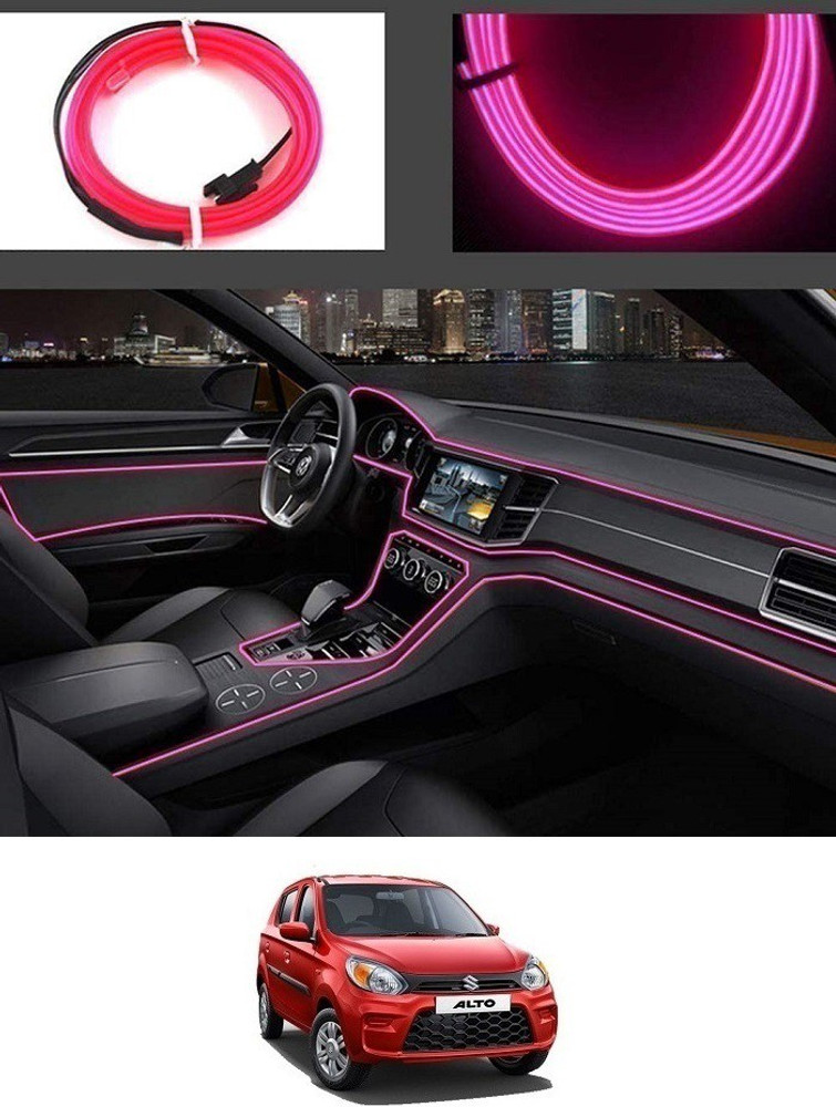 RS ENTERPRISES CARS EL Wire Car Interior Light with Adapter Pink 5 Meter For Alto 800 2021 Car Fancy Lights Price in India Buy RS ENTERPRISES CARS EL Wire Car Interior