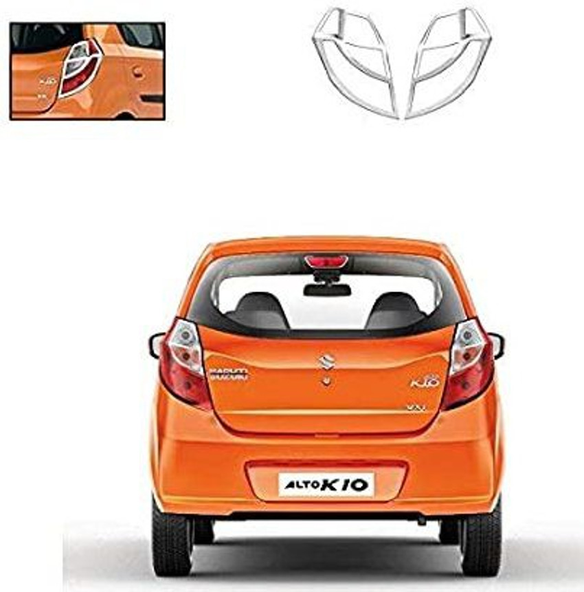 guruji system Maruti Alto K10 2014 to 2018 Type 2 Tail Light Chrome Moulding Cover Matte Maruti Alto K10 Rear Garnish Price in India Buy guruji system Maruti Alto K10 2014