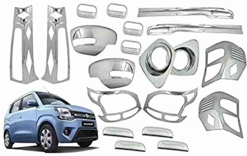 NITINMOTOR MARUTI WAGON R 2019 CAR GARNISH FRONT REAR SIDE CHROME COMBO Chrome Maruti Wagon R ABS Front Garnish Price in India Buy NITINMOTOR MARUTI WAGON R 2019 CAR GARNISH FRONT