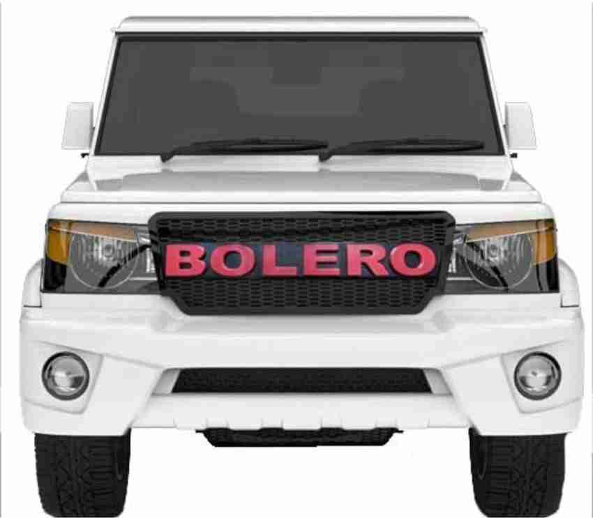 LALI Red Alpha Letter Front Grill Compatible with Bolero Type 3 2011 2019 Mahindra bolero type 3 front bumper grill Car Grill Cover Price in India Buy LALI Red Alpha Letter Front Grill