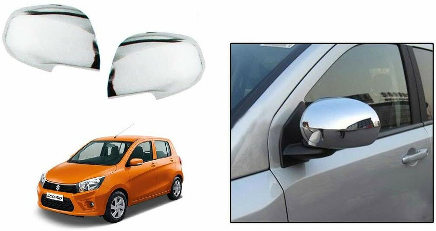 Amabu Car silver Plated Chrome side mirror cover for Maruti Celerio Car Borosilicate Glass Car Mirror Cover Price in India Buy Amabu Car silver Plated Chrome side mirror cover for Maruti