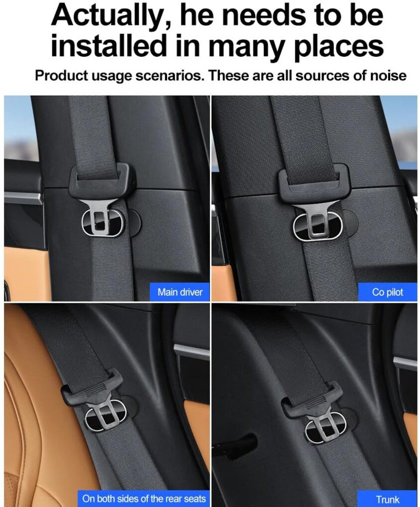 Seat belt holder clip store