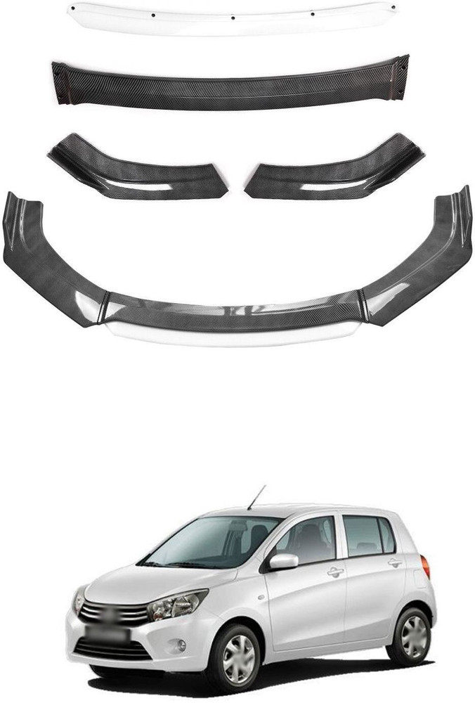 XZRTZ Car Front Bumper Spoiler Splitter Body Kit Side Skirt Front Bumper Guard 937 Matte Glossy Maruti Celerio Front Garnish Price in India Buy XZRTZ Car Front Bumper Spoiler Splitter Body