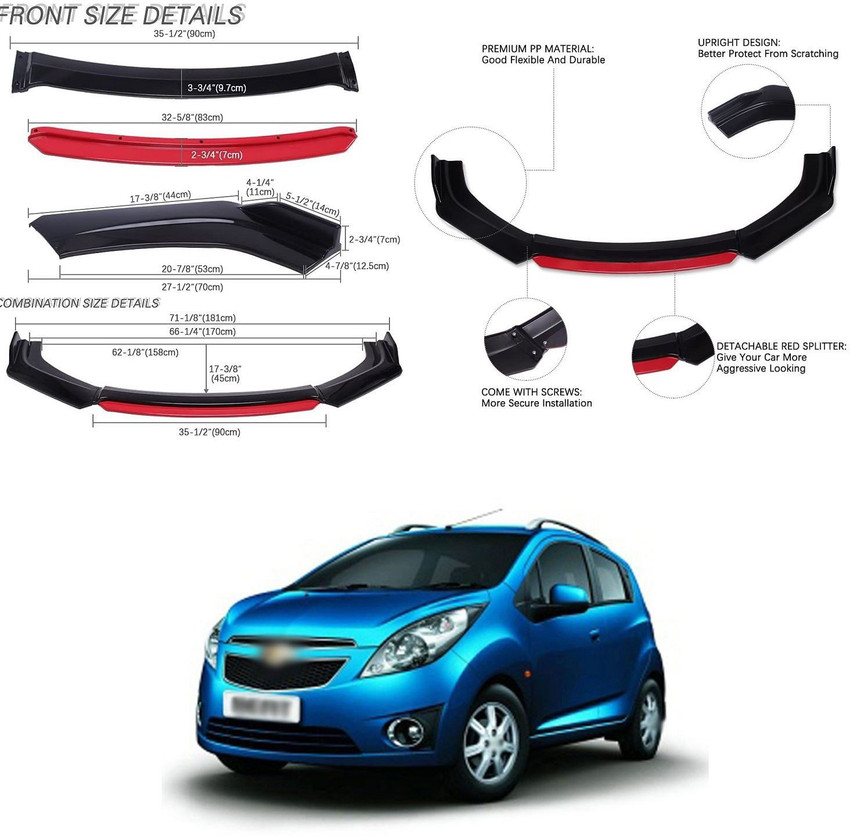 Chevrolet Beat White With Black Bumper