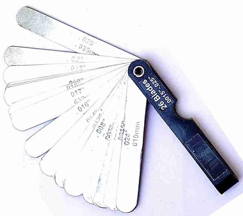 Filler Gauge Amazon.com: Feeler Filler Gauge 17 Blades Metric