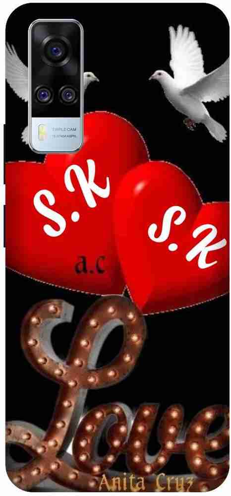 S K Love Name Logo