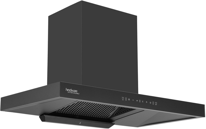 Hindware Smart Appliances Atlanta 90 Silence Auto Clean Maxx Technology T Shape Filterless Touch Control Motion Sensor Energy Efficient LED Light Powerful Suction Wall Mounted Black