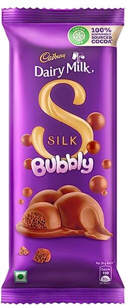 Cadbury Dairy Milk Silk Bubbly Chocolate Bar Bars Price in India Buy Cadbury Dairy Milk Silk Bubbly Chocolate Bar Bars online at Flipkart