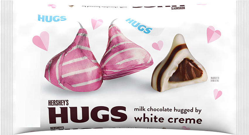 Hersheys Kisses And Hugs Hershey Hugs Milk Chocolate Kisses With