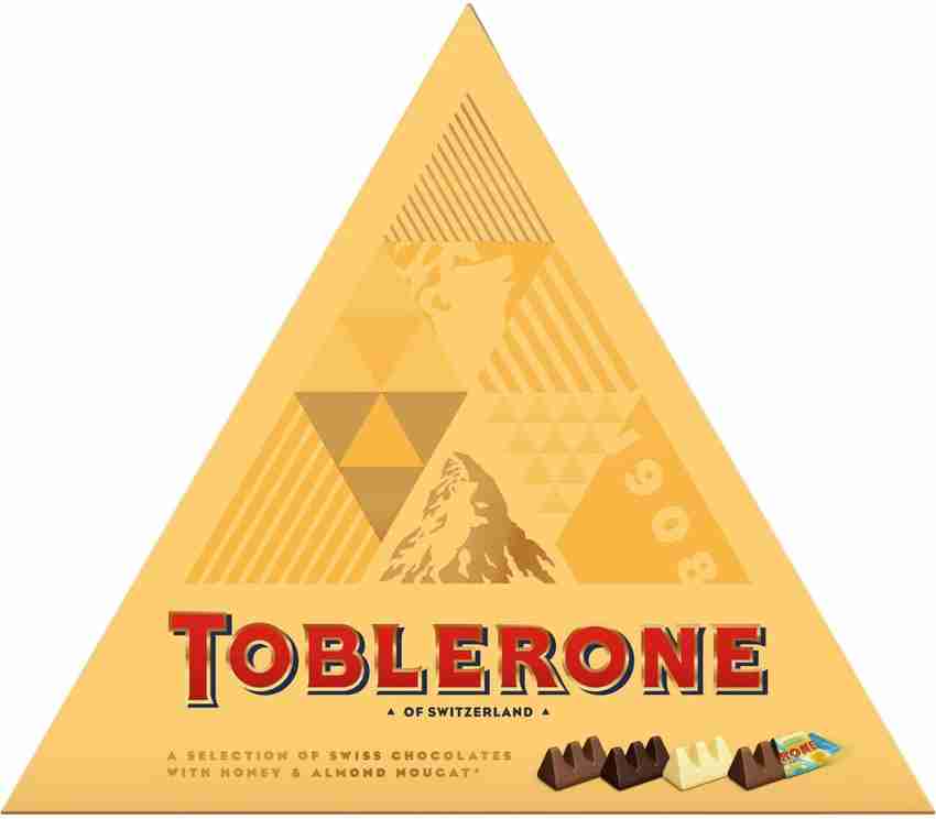 Toblerone Swiss Chocolate Gift Set (Milk, White, Crunchy, 58% OFF