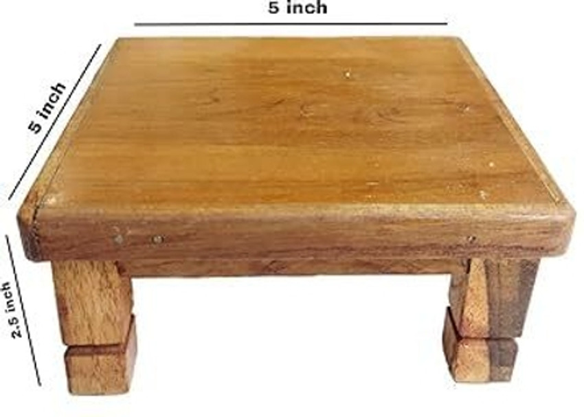 Wooden stool for pooja store