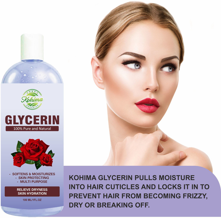 Kohima Organics 100 Pure Glycerine for Beauty and Face Hair Skin Care Face Wash