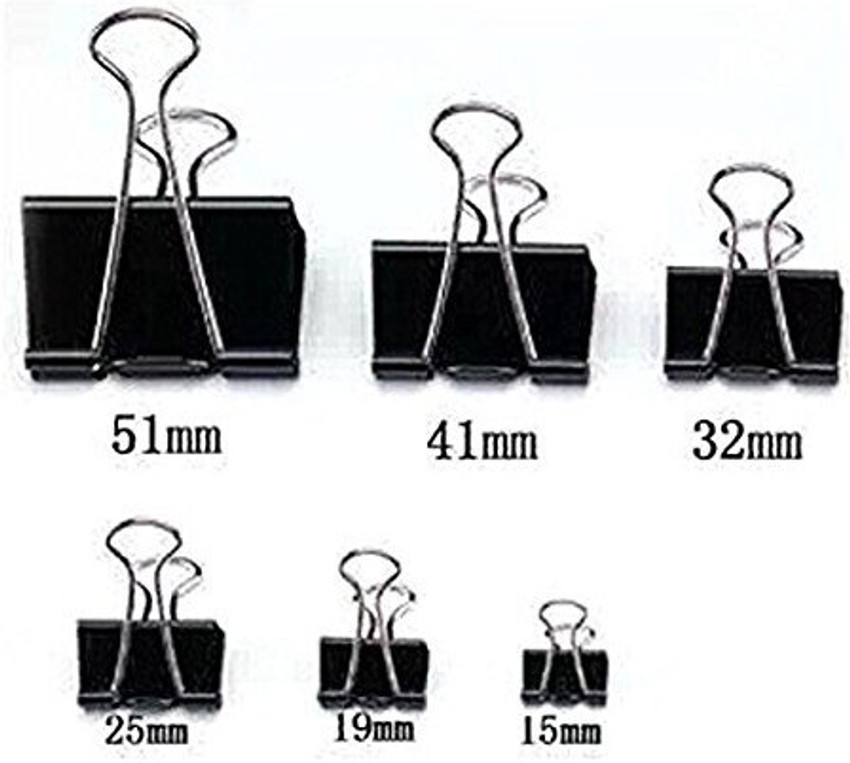Black binder clips sizes store