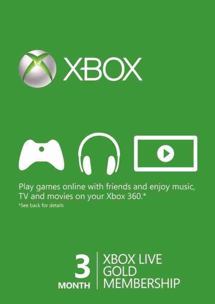 Xbox live 3 month gold membership store