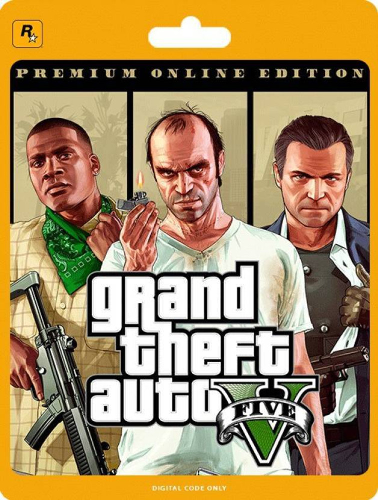 GTA 5 Premium Online Code in the Box for PC Price in India Buy GTA 5 Premium Online Code in the Box for PC online at Flipkart