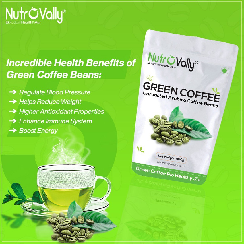 NutroVally Organic green coffee beans for weight loss 400g Instant Coffee Price in India Buy NutroVally Organic green coffee beans for weight loss 400g Instant Coffee online at Flipkart