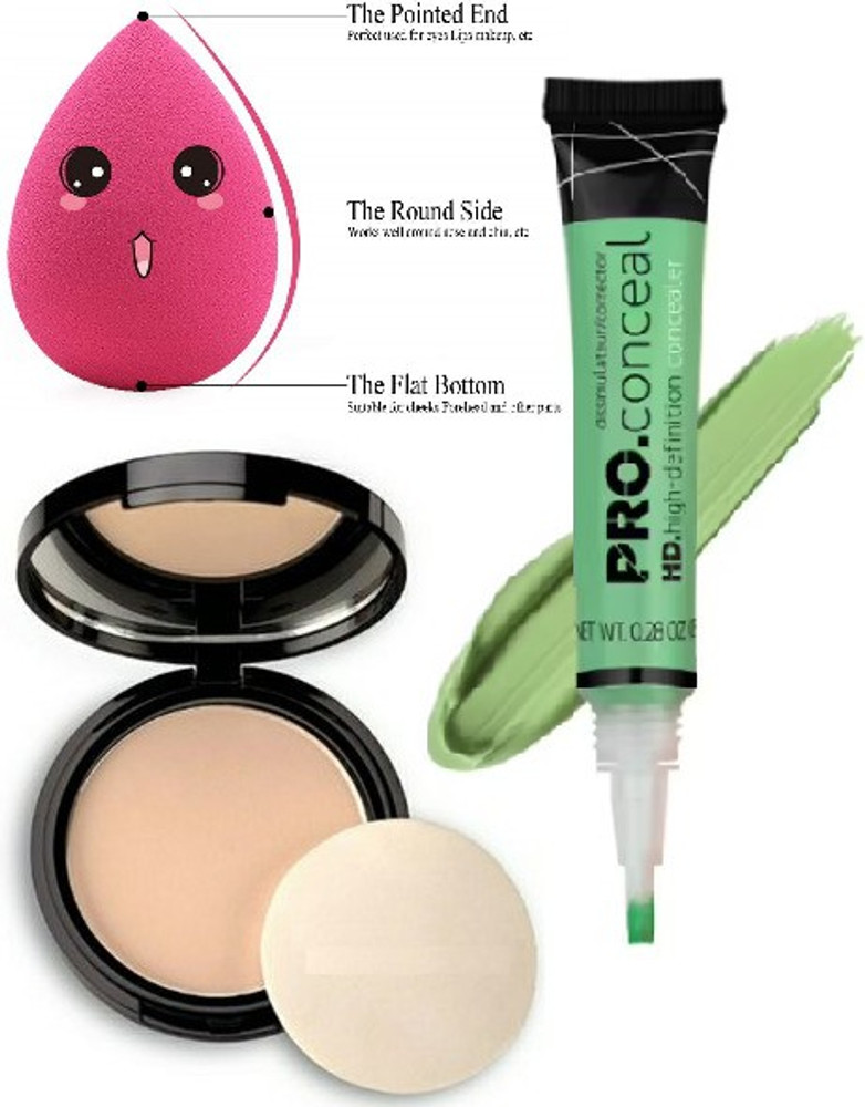 Green Face Powder Makeup | Saubhaya Makeup