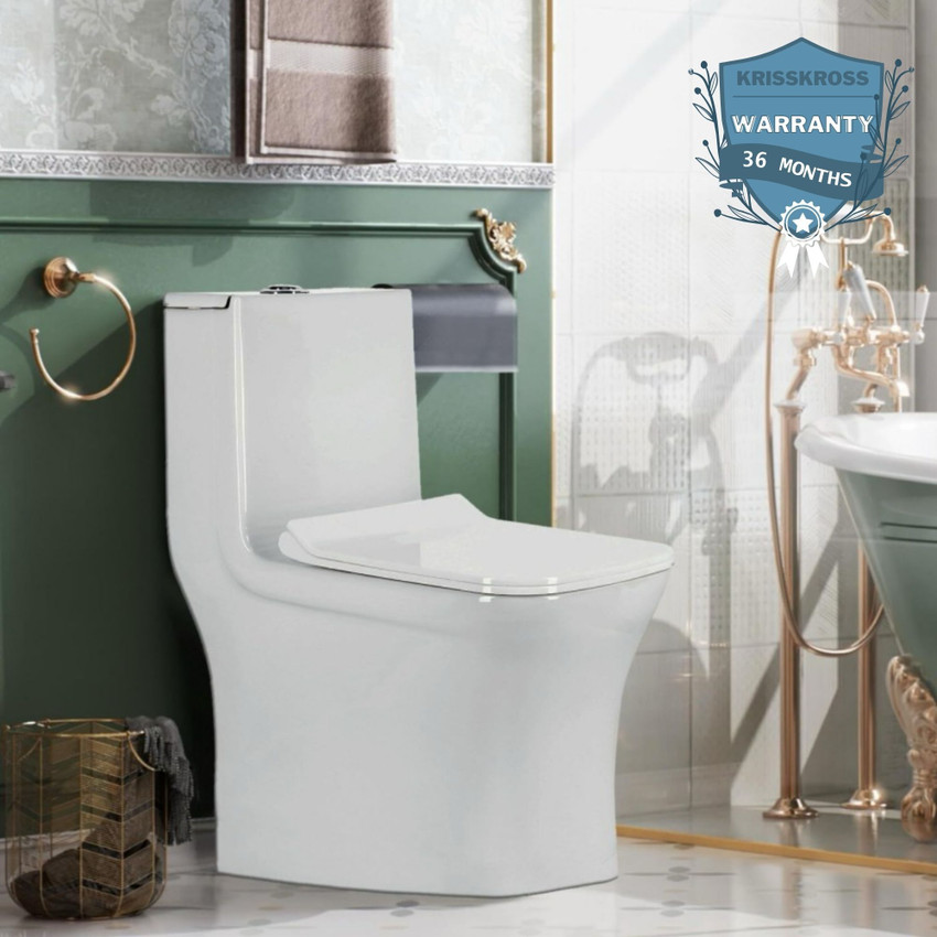KRISS KROSS Square Platinum 9 Square Platinum 9 Western Commode