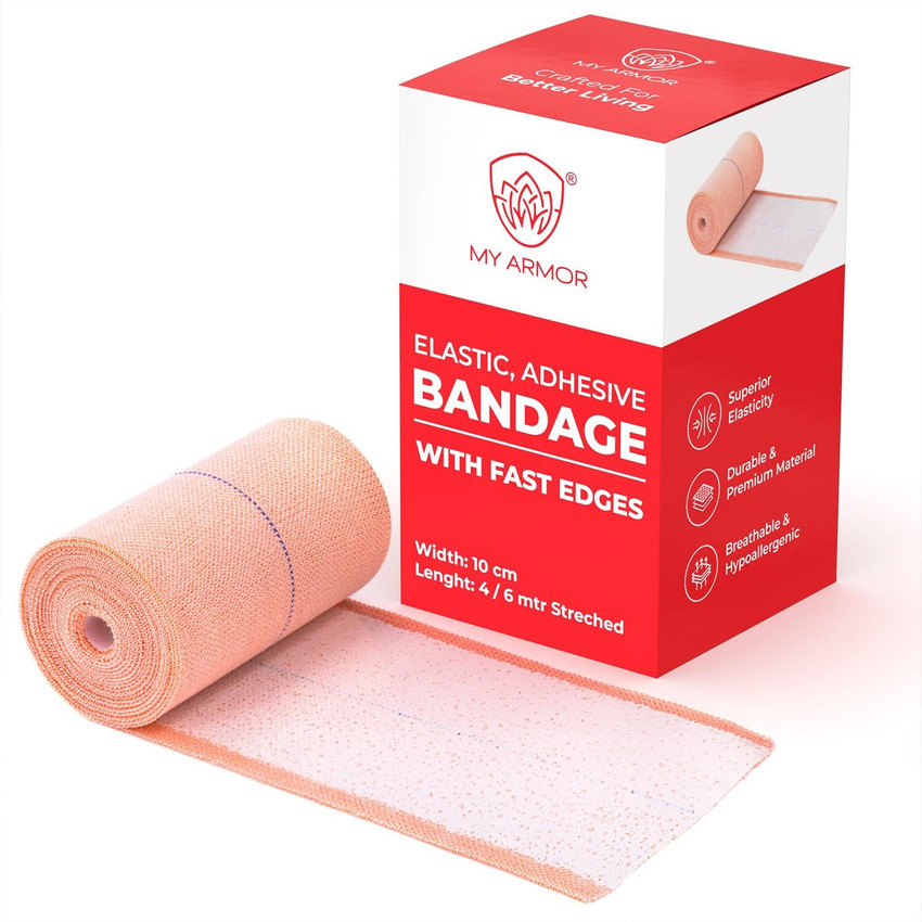 Adhesive Bandage PintoMed Self Adhesive Bandage, Stretched, 6 X White,