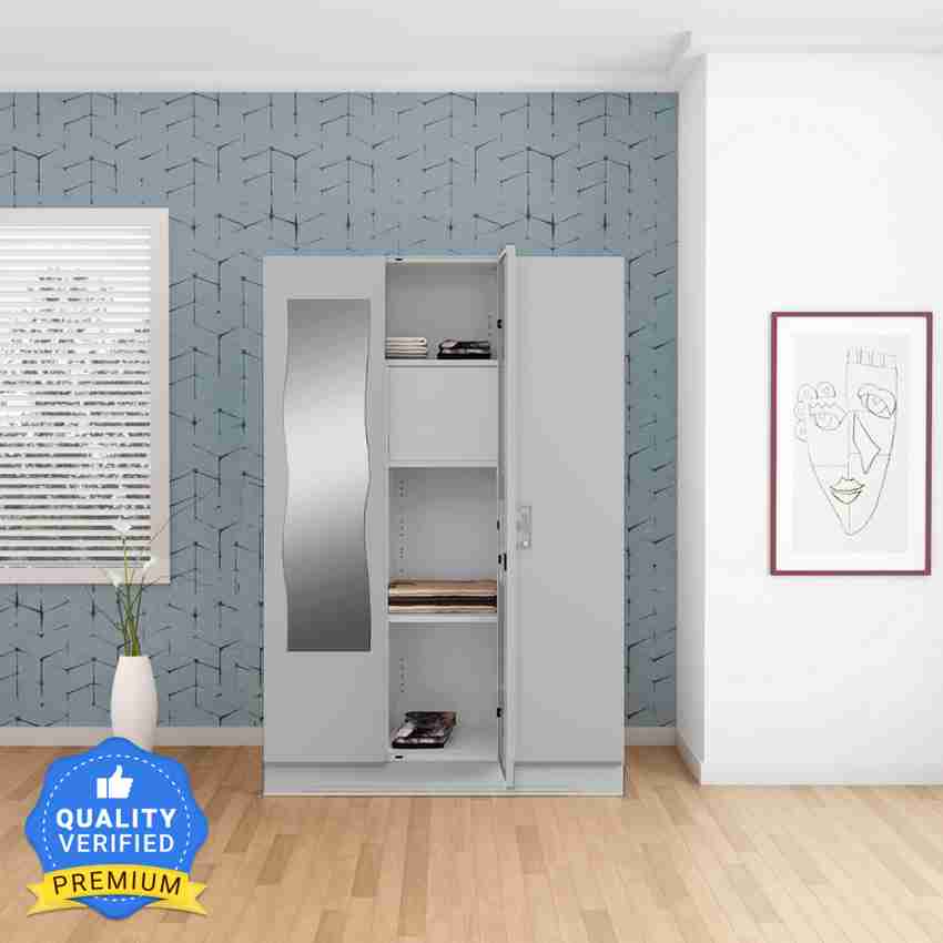 Godrej Interio Slimline 3 Door with Locker and Curvilinear Mirror Metal Almirah Price in India Buy Godrej Interio Slimline 3 Door with Locker and Curvilinear Mirror Metal Almirah online at Flipkart ...