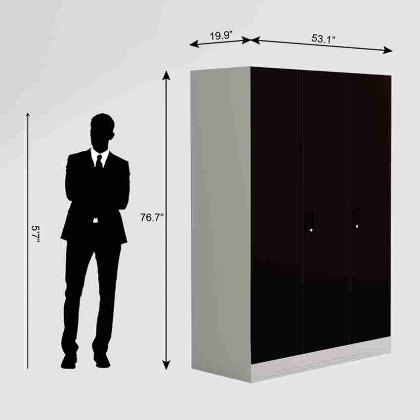 Godrej Interio Slimline 3 Door with Locker Drawer Metal Almirah Price in India Buy Godrej Interio Slimline 3 Door with Locker Drawer Metal Almirah online at Flipkart