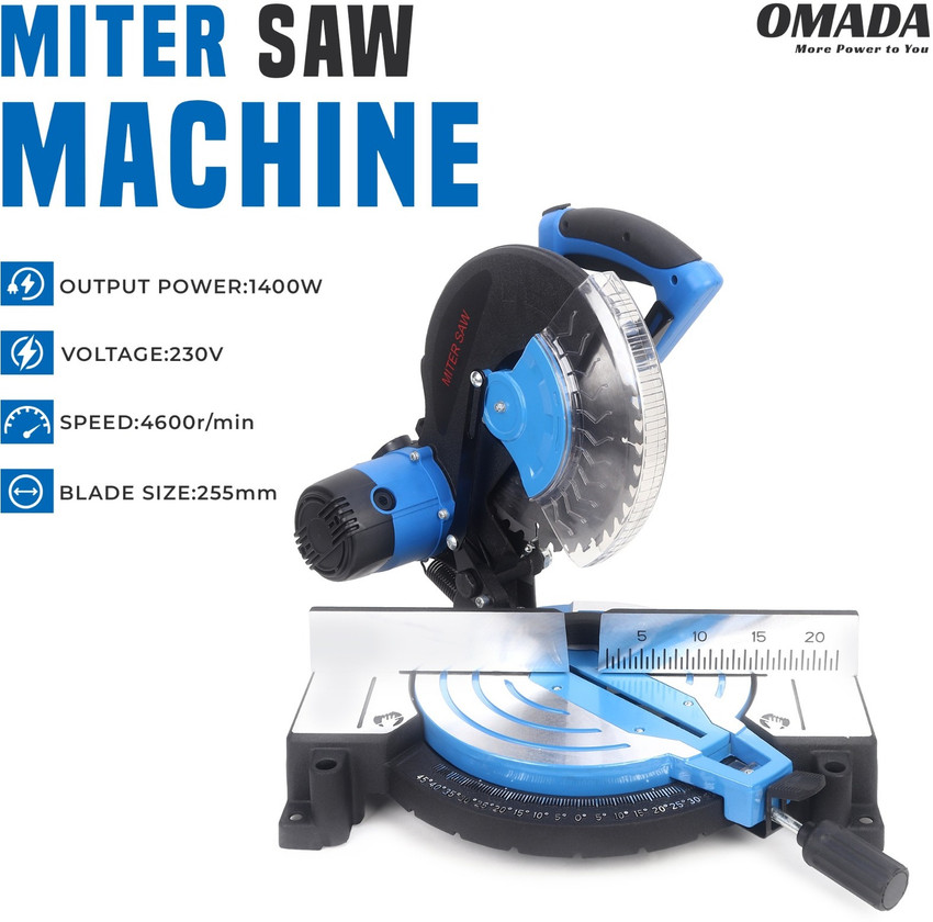 Omada 1400W Aluminum Cutting Machine 45 Degrees Metal Wood Multi Purpose Sliding Mitre Wood Cutter Price in India Buy Omada 1400W Aluminum Cutting Machine 45 Degrees Metal Wood Multi Purpose Sliding M...