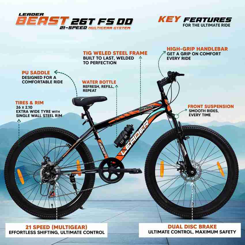 Bikes 21 Speed Buy Cradiac Atlus E Bike 21 Speed MTB | Bicyclekart