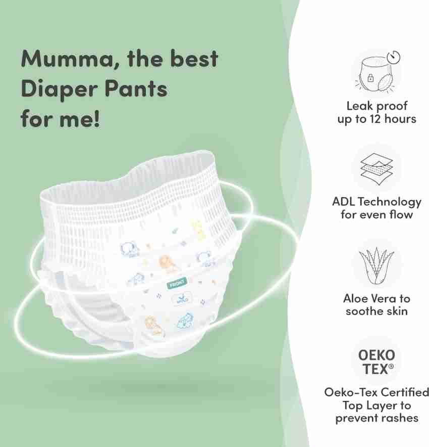 MYLO Baby Diaper Pants Super Absorbent with Aloe Vera Leak Proof Anti Rash S Buy 42 MYLO Pant Diapers for babies weighing 8 Kg Flipkart