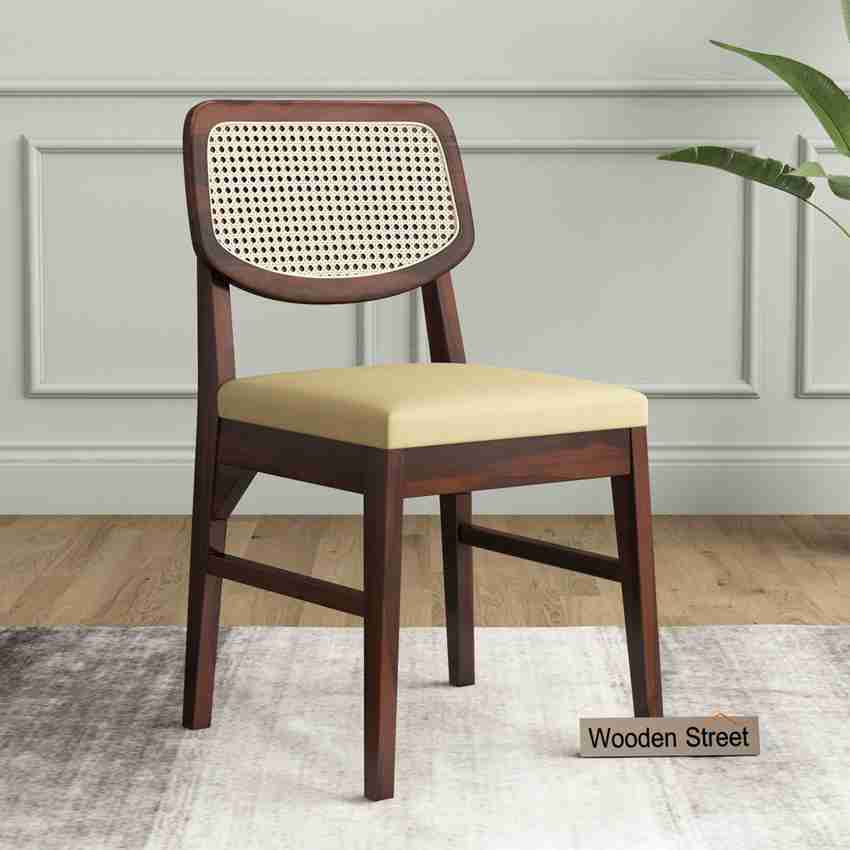 Wooden Street Wooden Street Sheesham Wood Trois Walnut Finish Dining Chair Set of 2 Solid Wood Dining Chair Price in India Buy Wooden Street Wooden Street Sheesham Wood Trois Walnut Finish