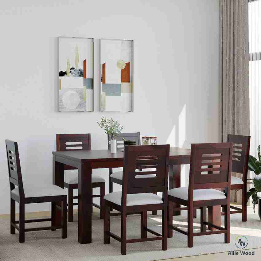 Flipkart Perfect Homes Solid Sheesham Wood Six Seater Dining Set For Dining Room Kitchen Restaurant Solid Wood 6 Seater Dining Set Price in India Buy Flipkart Perfect Homes Solid Sheesham Wood