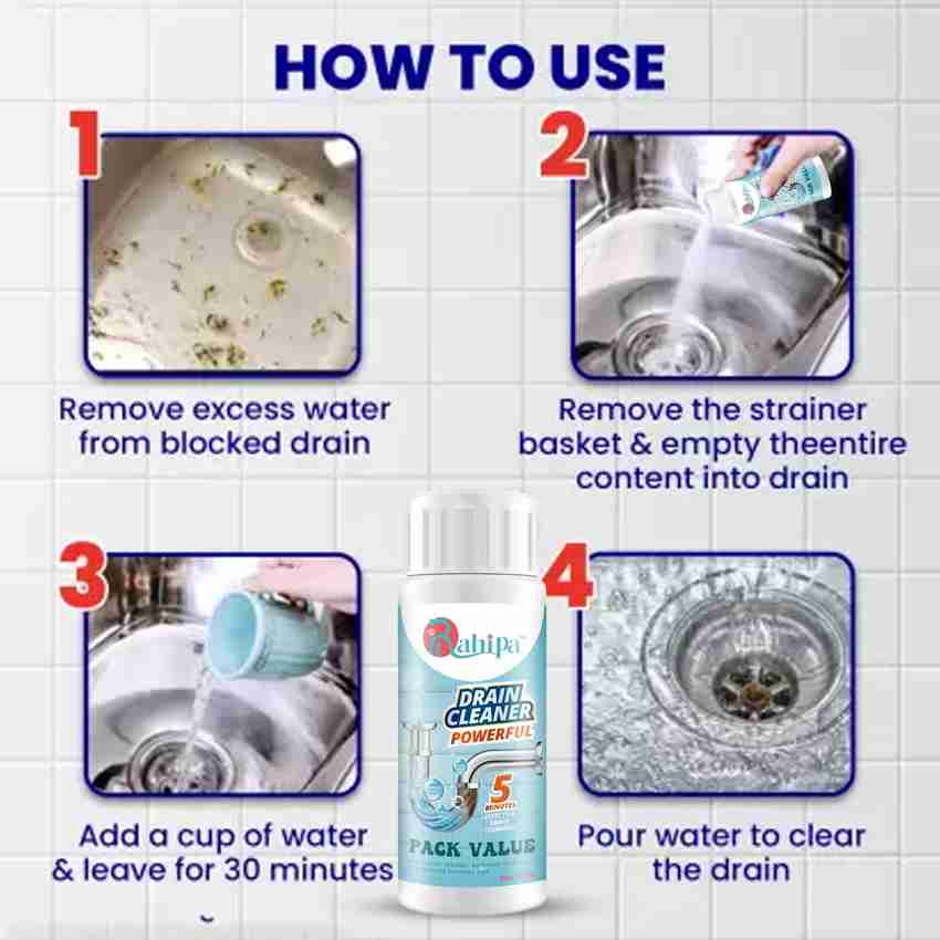 RAHIPA Sink Drain Cleaner Powder Clog Block Remover Automatic Toilet Cleaner Powder Drain Opener Price in India Buy RAHIPA Sink Drain Cleaner Powder Clog Block Remover Automatic Toilet Cleaner Powder ...