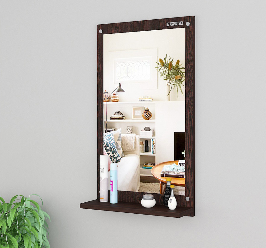 ERAWUD Wall Hanging Dressing Mirrors Shelf Decorative Wall Mirror For Living Room Engineered Wood Dressing Table Price in India Buy ERAWUD Wall Hanging Dressing Mirrors Shelf Decorative Wall Mirror Fo...