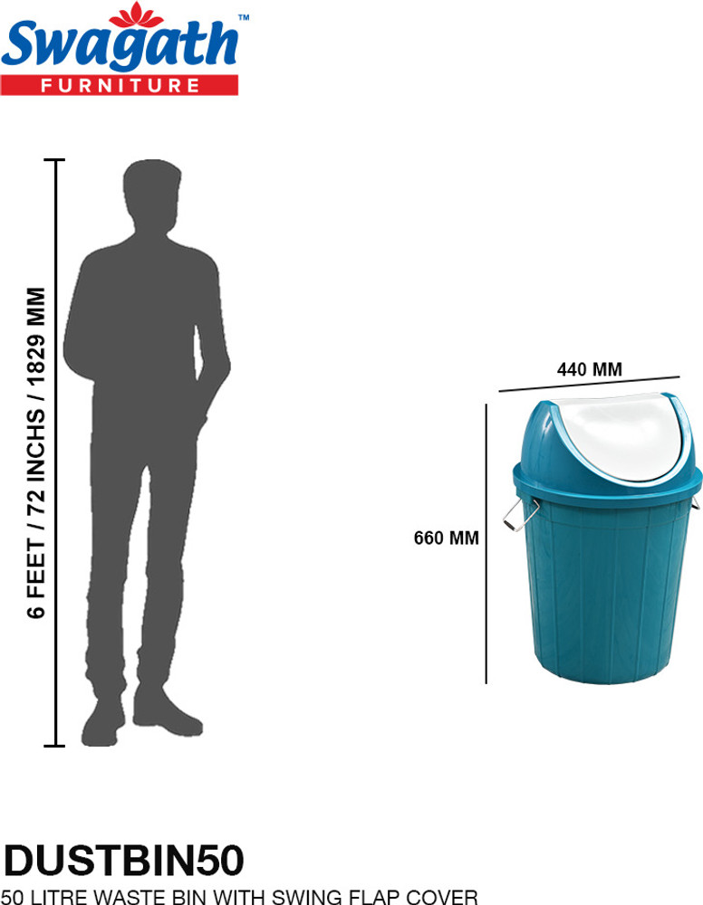 swagath furniture PLASTIC DUSTBIN WITH UNBREAKABLE PLASTIC MATERIAL Plastic Dustbin Price in India Buy swagath furniture PLASTIC DUSTBIN WITH UNBREAKABLE PLASTIC MATERIAL Plastic Dustbin online at Fli...