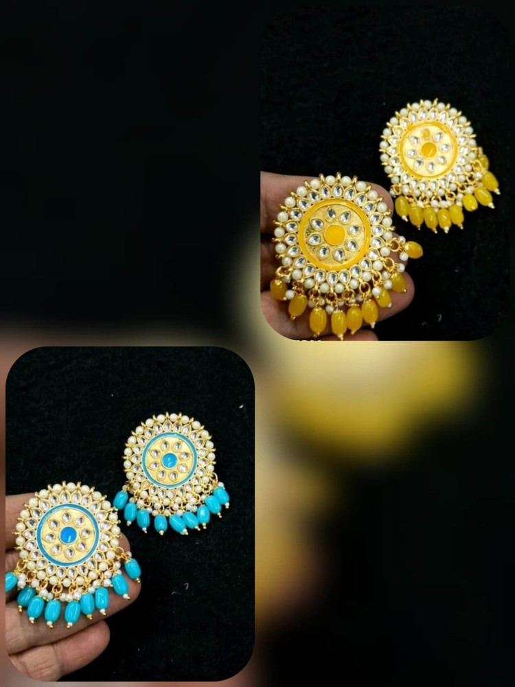 Flipkart Buy MONKDECOR Attractive Combo Pack of Moti Tops Artificial Beads Alloy Stud Earring Online at Best Prices in India