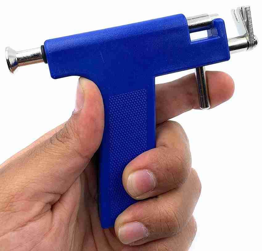 Flipkart Buy fozti Ear Piercing Gun Shots Plastic Instrument with 12 pair Studs for Piercing Ears Nose Navel for Jewellery Retailers Beauty Salons Home Users Plastic Clip on Earring Online