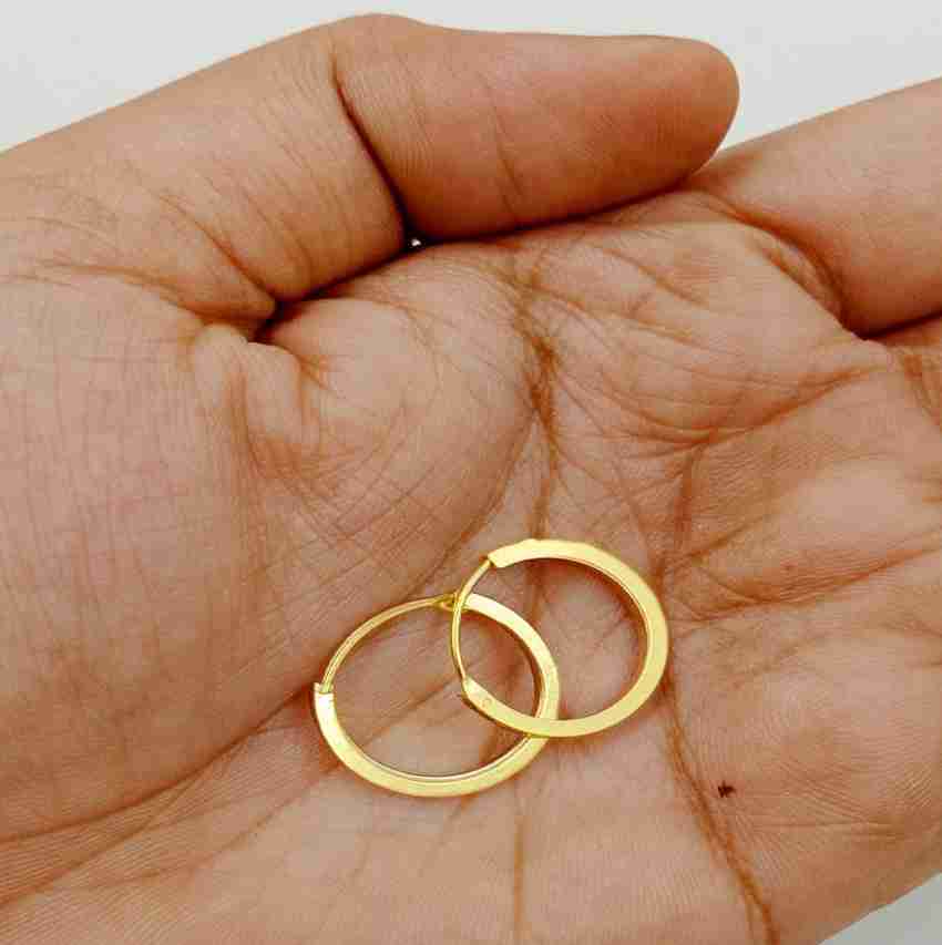 Simple Round Gold Earrings
