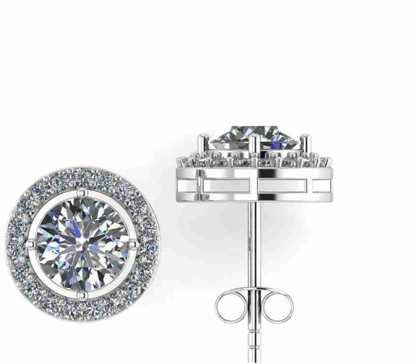 Flipkart Buy Miss Highness 925 Pure Silver Original Zircon Stud Earrings For Women Cubic Zirconia Sterling Silver Stud Earring Online at Best Prices in India