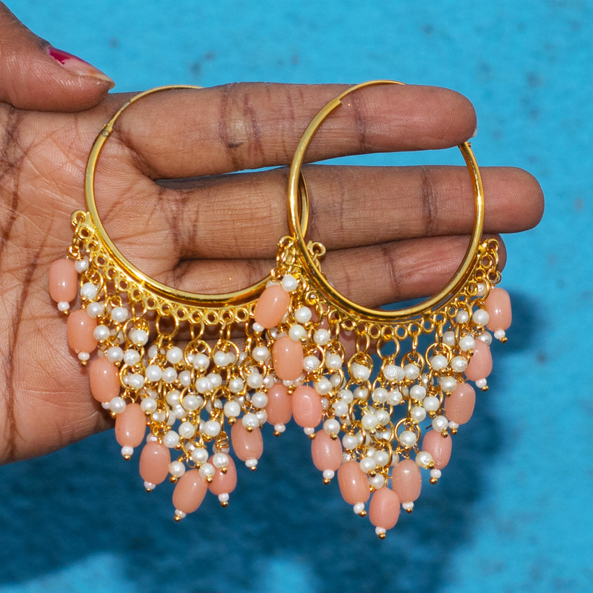 Flipkart Buy Sandhiya Chand Bali Earrings Design Jhumka Jhumki Wedding Bridal Traditional Earrings Pearl Alloy Earring Set Online at Best Prices in India