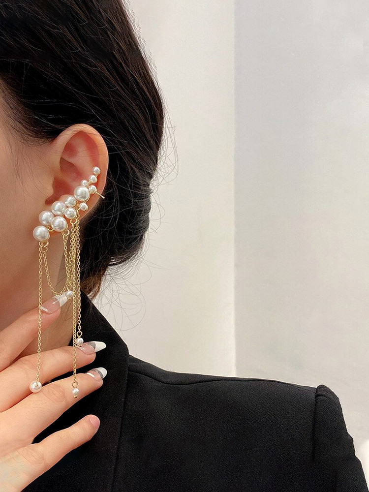 One side long earrings store