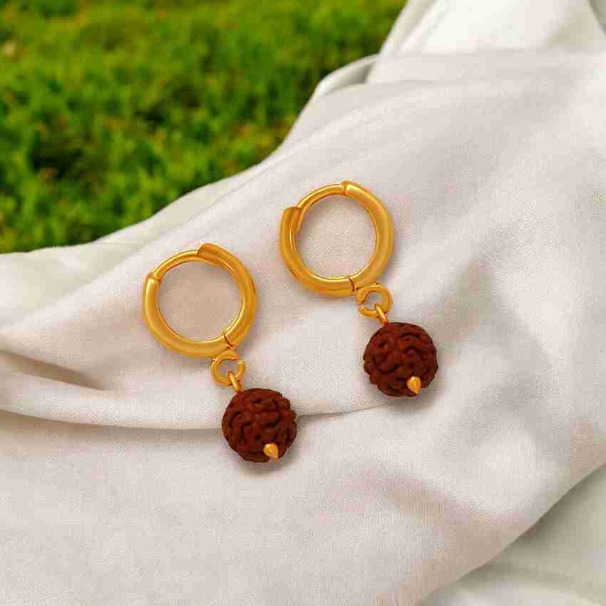 Flipkart Buy mahi Magnificent Rudraksh Drop Earrings Alloy Drops Danglers Online at Best Prices in India