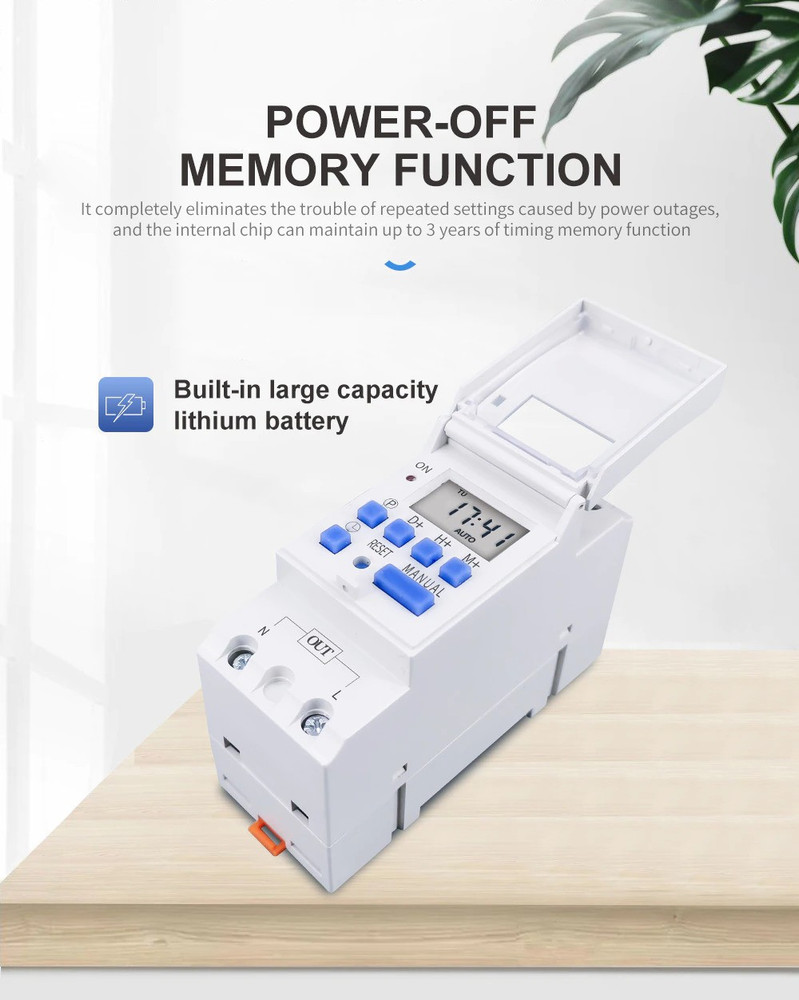 Electronic Weekly Days Programmable Digital Time Relay 48 Off